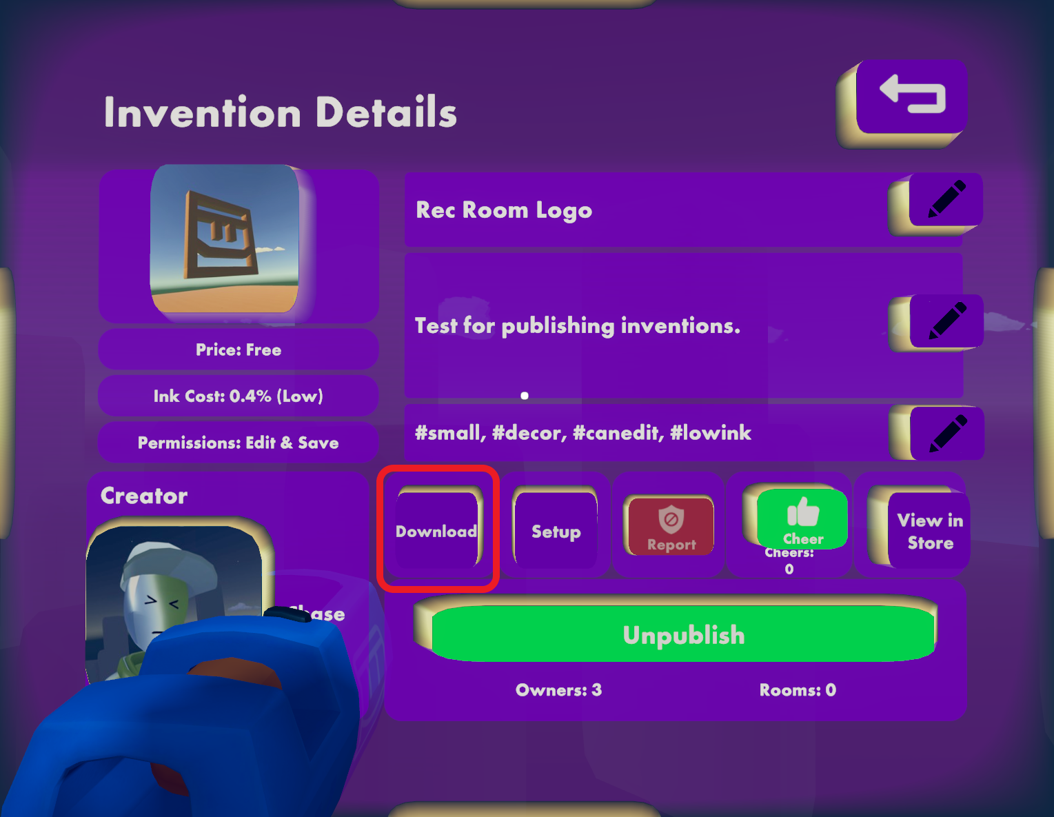 Exporting Room, Invention, and Cloud Data – Rec Room Help Center
