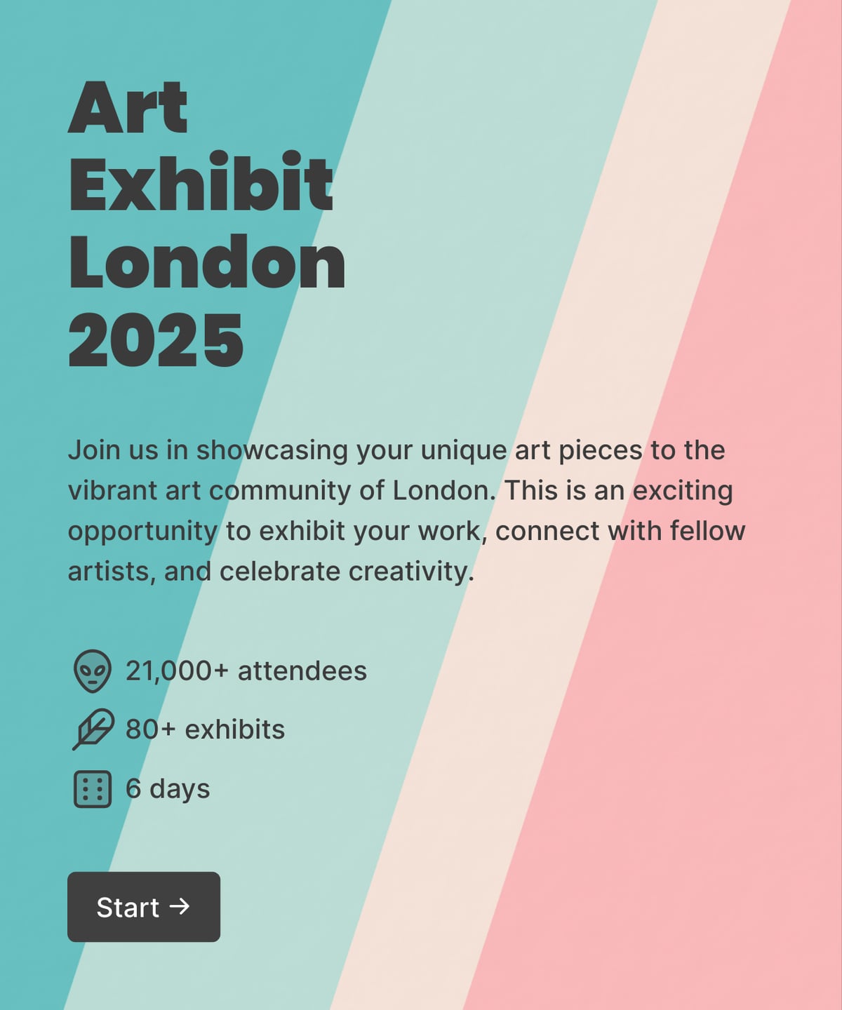 Art Exhibition Registration Form Template