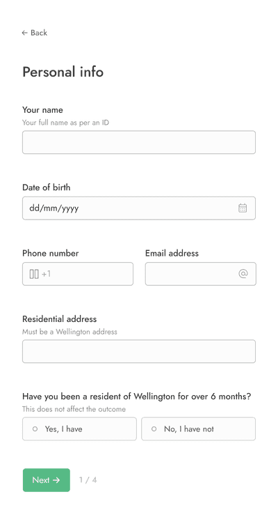 Bike Loan Application Form Template