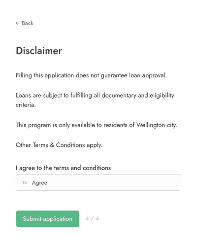 Bike Loan Application Form Template